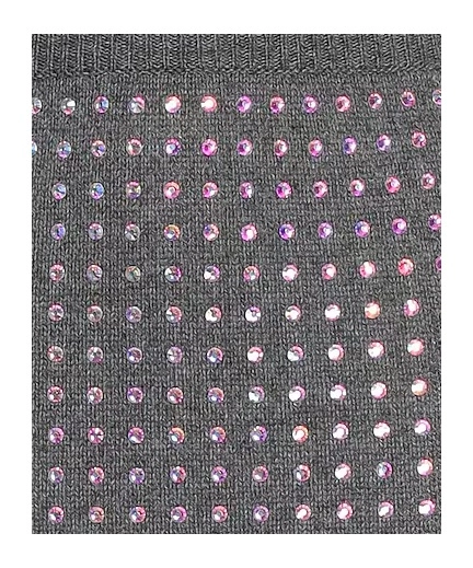 Sportmax Fitted Knit Midi Skirt With Crystals