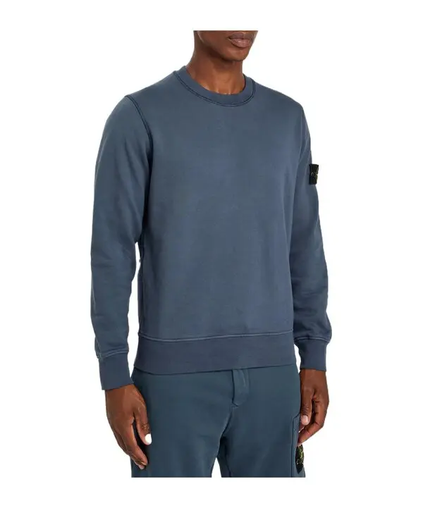 Stone Island Logo Cotton Sweatshirt
