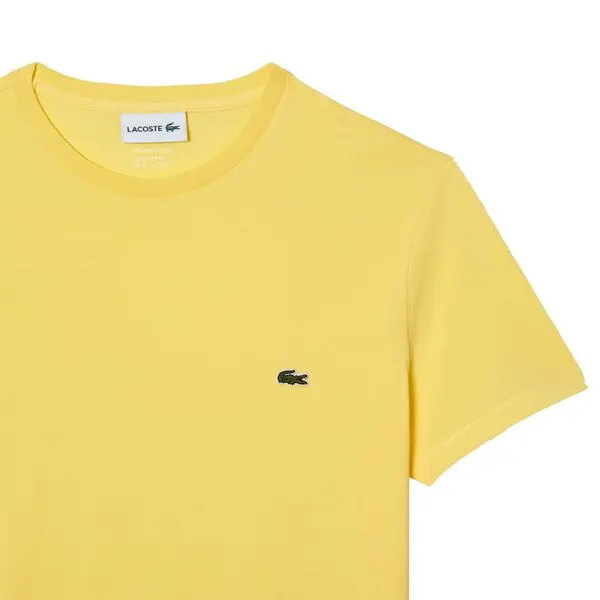 Lacoste Regular-fit Crewneck T-shirt - Yellow
