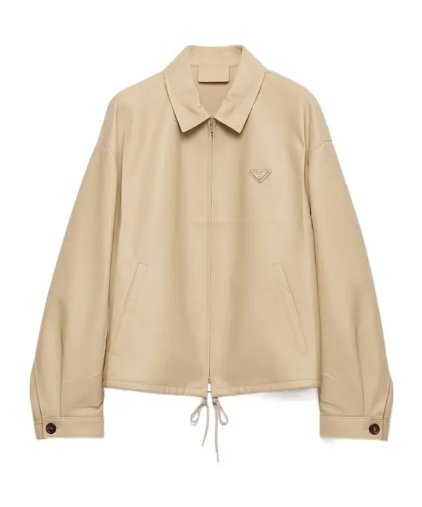 Prada Nappa Leather Blouson Jacket