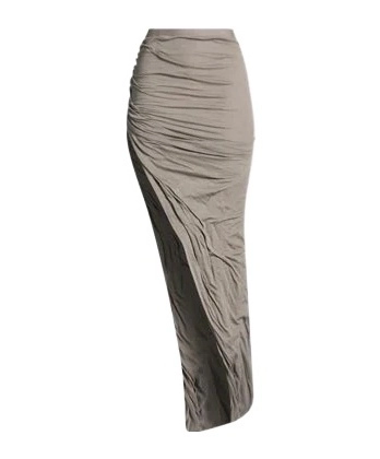 Rick Owens Asymmetrical Knitted Skirt