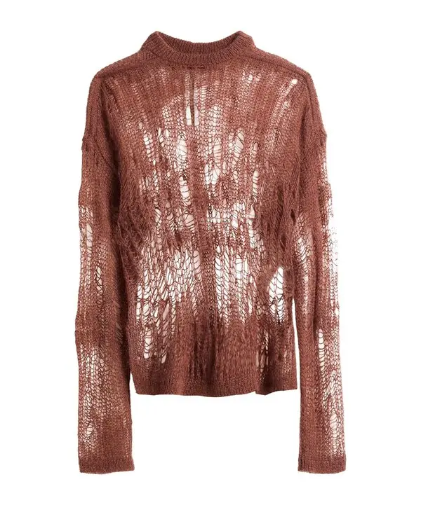 Rick Owens Stylish Solid Color Lightweight Knit Sweater