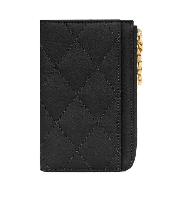 Saint Laurent Quilted Leather Card Holder