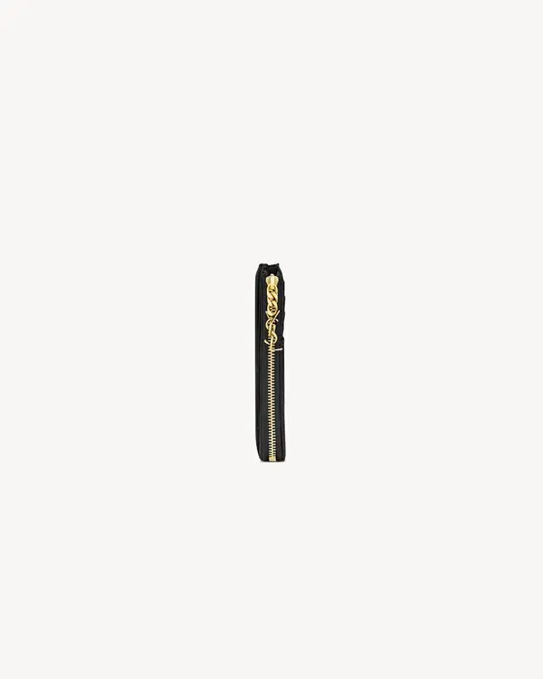 Saint Laurent Quilted Leather Card Holder