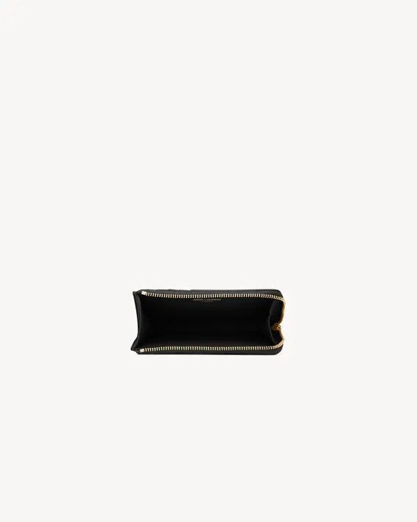 Saint Laurent Quilted Leather Card Holder