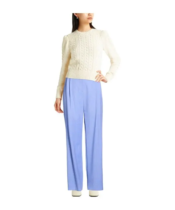 Max Mara Minimalist Solid-color Wide-leg Pants