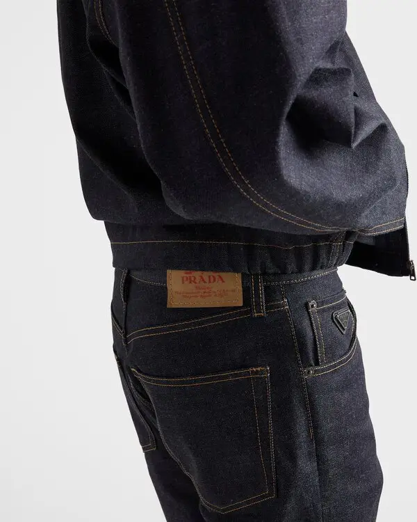 Prada Regular Raw Denim Jeans