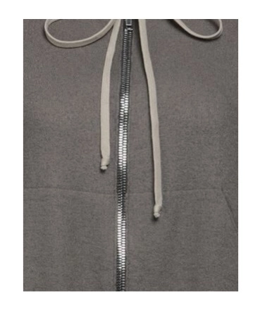 Rick Owens Solid Color Hooded Cardigan