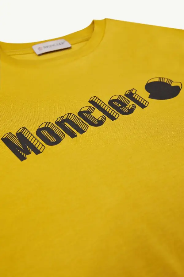 Moncler Printed Motif Cotton T-shirt