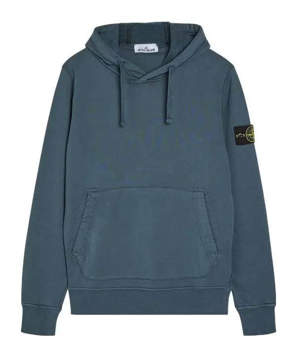 Stone Island Hooded Cotton Sweatshirt