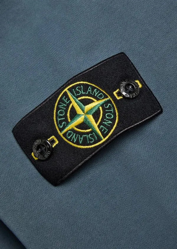 Stone Island Hooded Cotton Sweatshirt