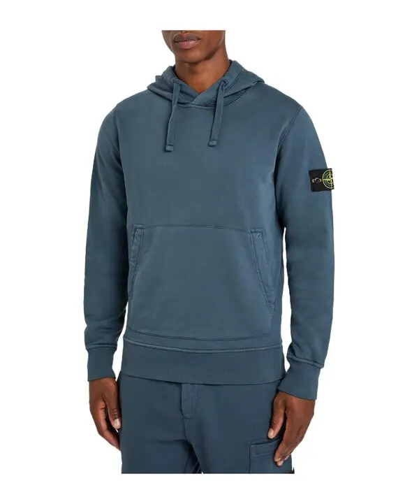 Stone Island Hooded Cotton Sweatshirt