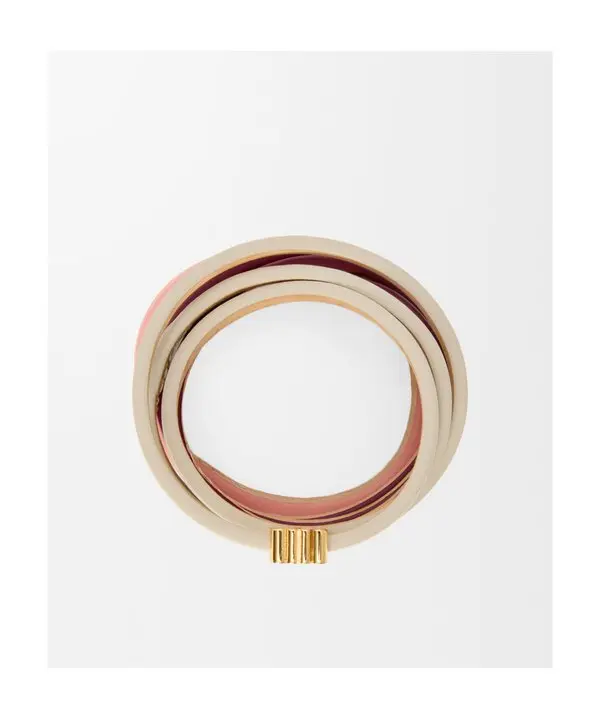 Loewe Twist Double Bracelet In Calfskin