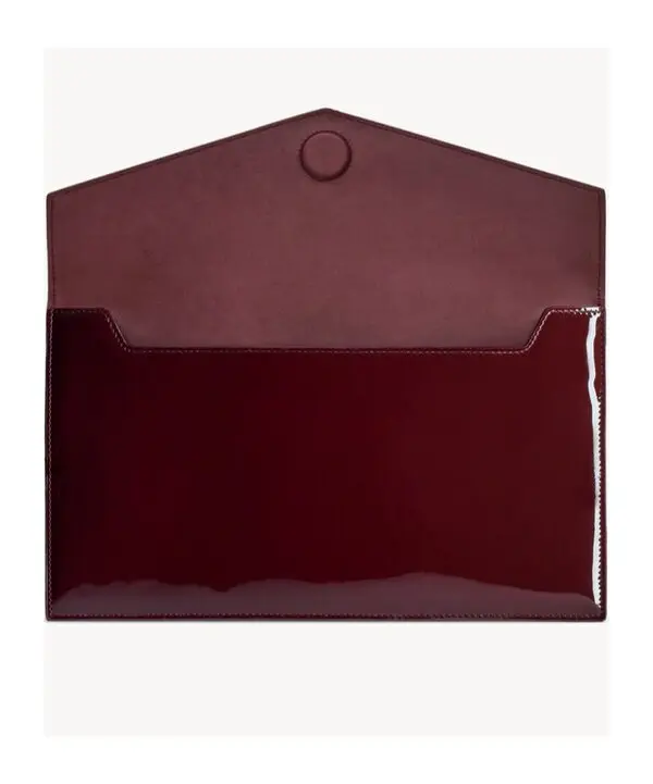 Saint Laurent Uptown Pouch In Patent Leather