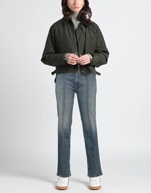 Sportmax High Waist Straight Leg Washed Denim Jeans