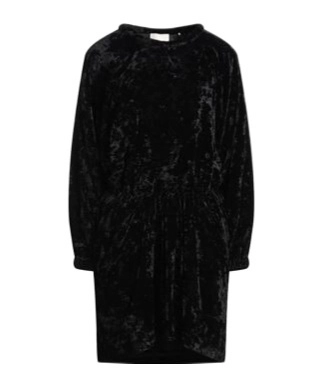 Isabel Marant Étoile Solid Color Elegant Velvet Dress - Black