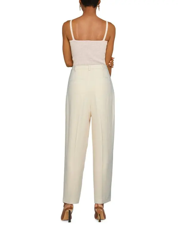 Tory Burch Solid Color Straight Leg Pants