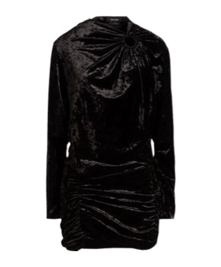 Isabel Marant Étoile Fashion Slim-fit Velvet Dress - Black