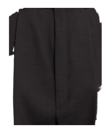 Sportmax Solid Color Cool-feeling Slim-fit Dress Pants