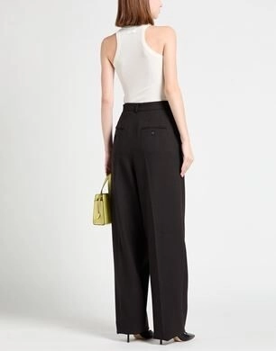 Sportmax Solid Color Cool-feeling Slim-fit Dress Pants