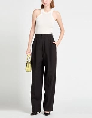 Sportmax Solid Color Cool-feeling Slim-fit Dress Pants