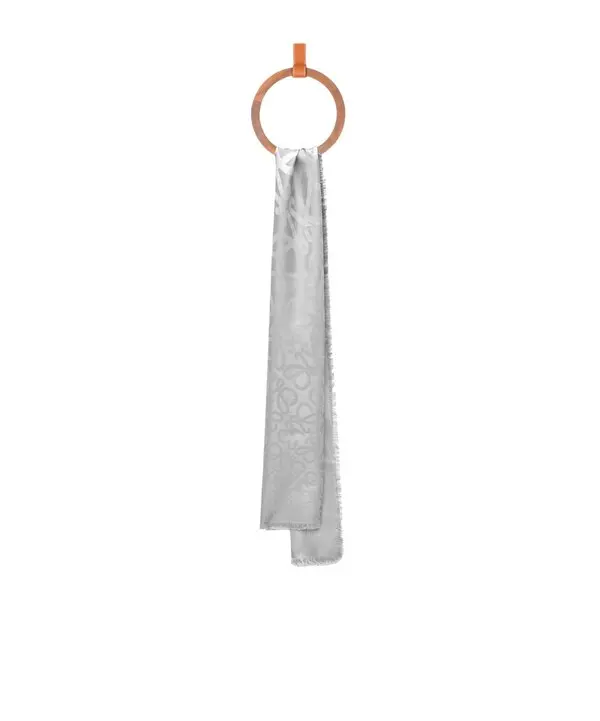 Loewe Scarf In Silk And Wool