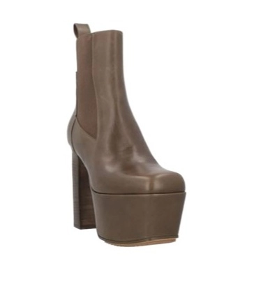 Rick Owens Solid-color Leather Ankle Boots