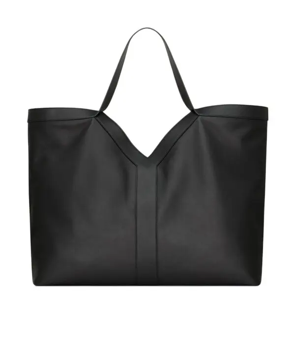 Saint Laurent Y Large Tote In Leather - Black