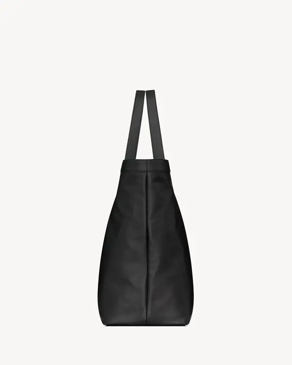 Saint Laurent Y Large Tote In Leather - Black