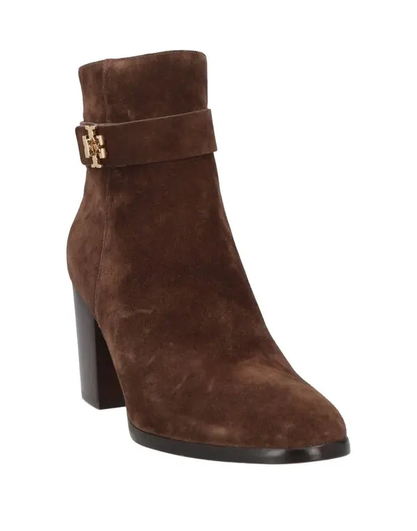 Tory Burch Suede Ankle Boots With Block Heel