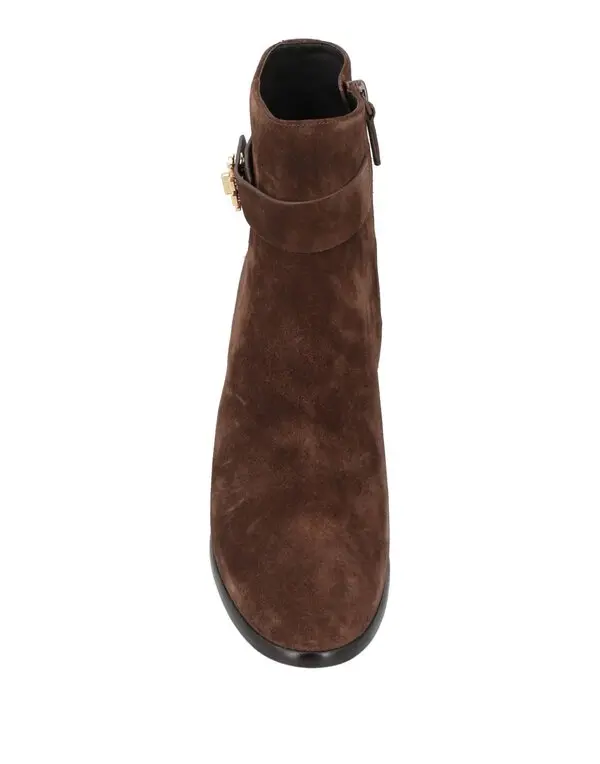 Tory Burch Suede Ankle Boots With Block Heel