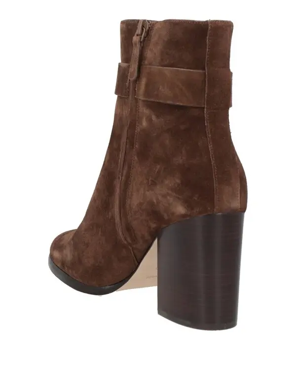 Tory Burch Suede Ankle Boots With Block Heel