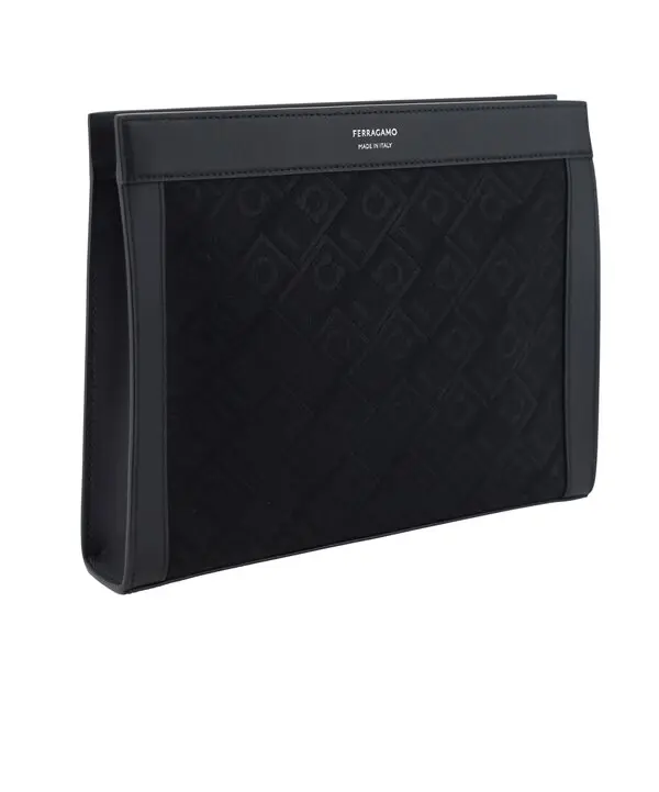 FERRAGAMO Jacquard Logo Pouch