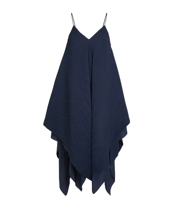 J.W.ANDERSON Pleated Asymmetric Chiffon Midi Dress