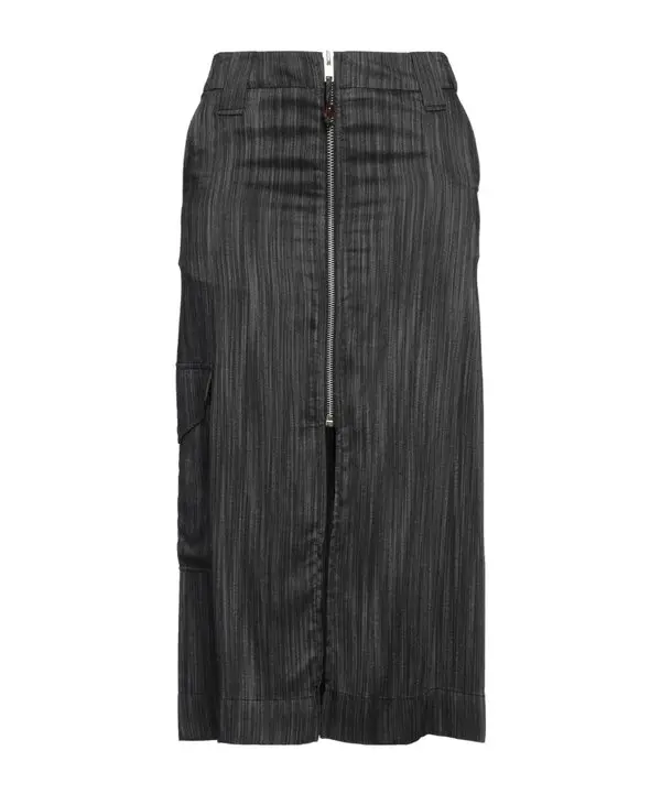 GANNI High-waist A-line Midi Skirt