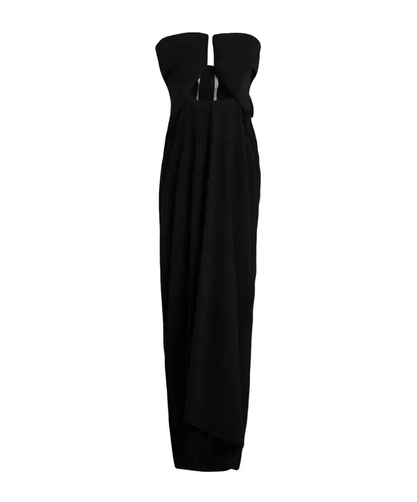 Rick Owens Sleeveless Wool Maxi Dress - Black