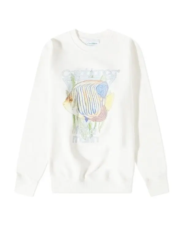 Casablanca Fond Marin Sweatshirt - White
