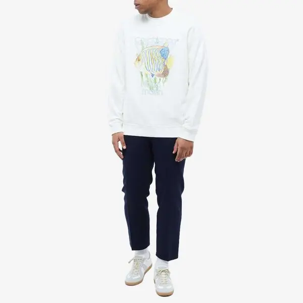 Casablanca Fond Marin Sweatshirt - White