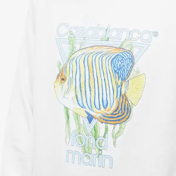 Casablanca Fond Marin Sweatshirt - White