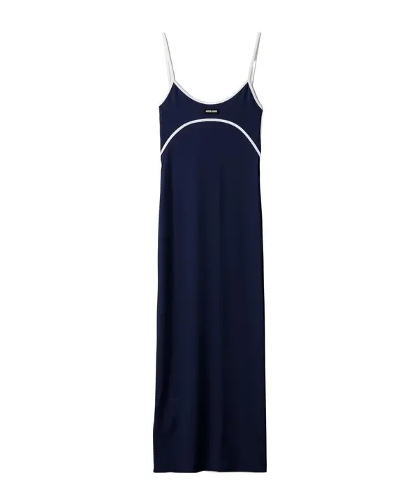 Miu Miu Spaghetti Strap Midi Dress
