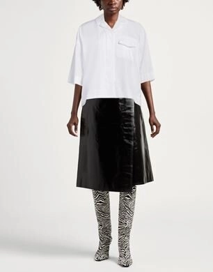 Sportmax Fashion Solid Color Three-quarter Sleeve Blouse