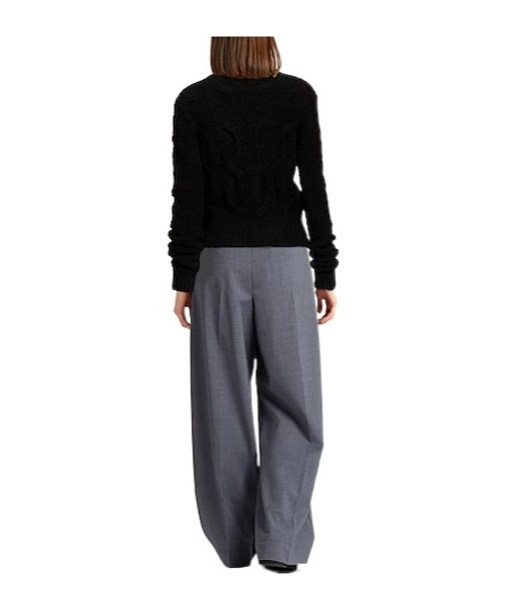 Sportmax Solid Long Sleeve Knit Top