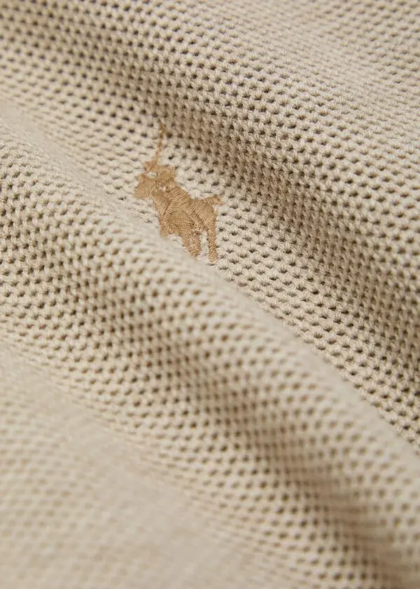 Polo Ralph Lauren Half-zip Waffle-knit Cotton Jumper