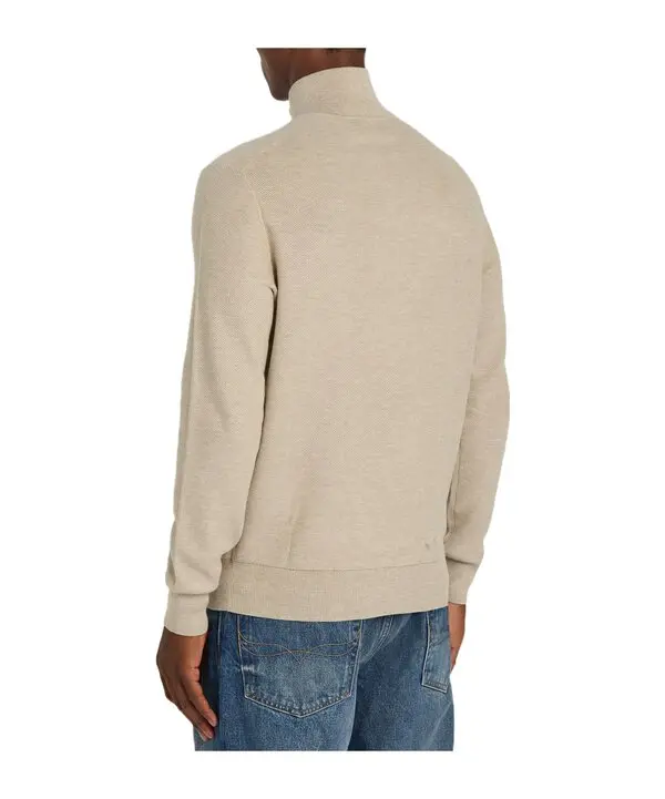 Polo Ralph Lauren Half-zip Waffle-knit Cotton Jumper