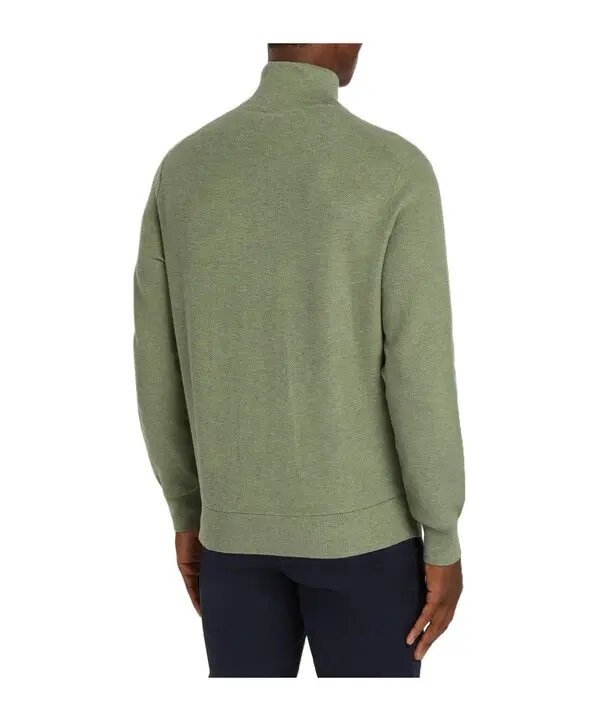 Polo Ralph Lauren Half-zip Waffle-knit Cotton Jumper