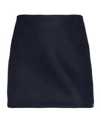 Sportmax Solid Color Minimalist A-line Skirt