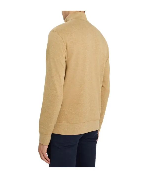 Polo Ralph Lauren Half-zip Logo-embroidered Jersey Sweatshirt