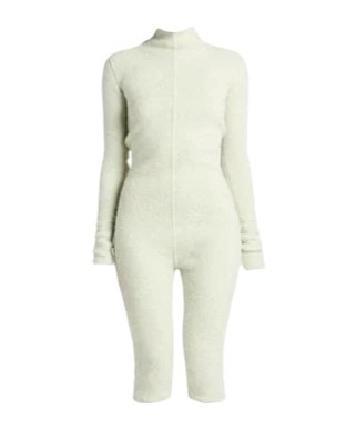 Rick Owens Solid-color Knitted Long-sleeved Jumpsuit