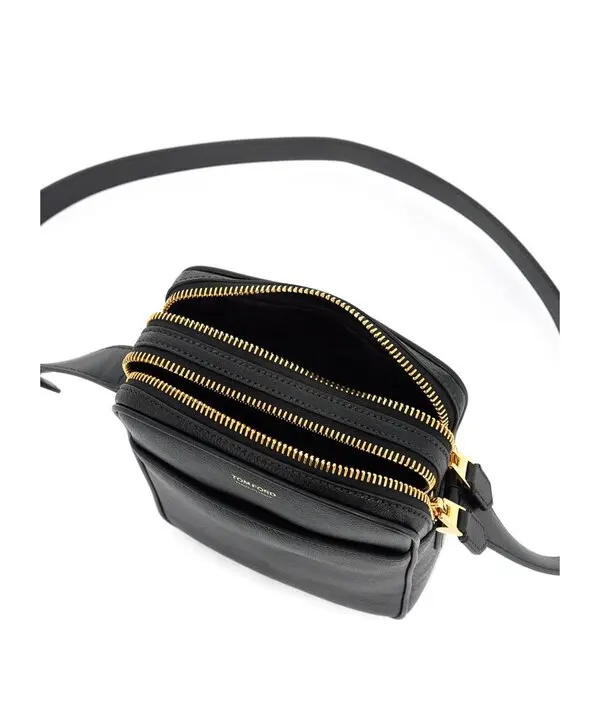 TOM FORD Logo Stamp Zipped Messenger Bag