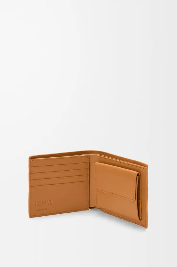 Loewe Puzzle Bifold Coin Wallet In Supple Grained Calfskin